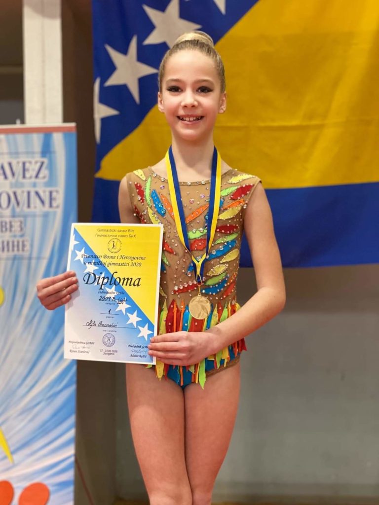 Mlada Fojničanka Ajla Omanović prvak BiH u ritmičkoj gimnastici